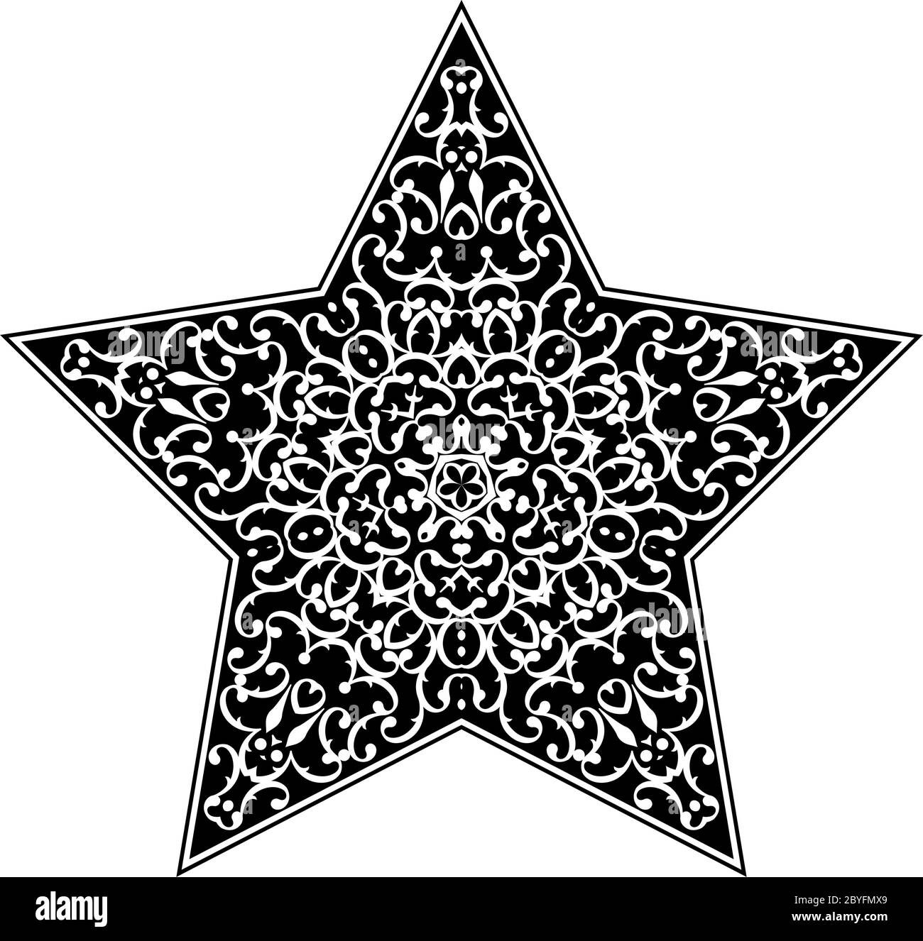 Tattoo Star Symbol Vector Illustration Stock Vector Image & Art - Alamy