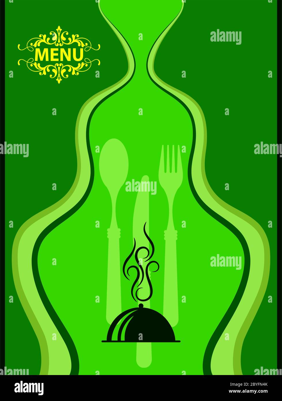 Menu Card Design Template Vector Illustration Stock Vector Image & Art ...