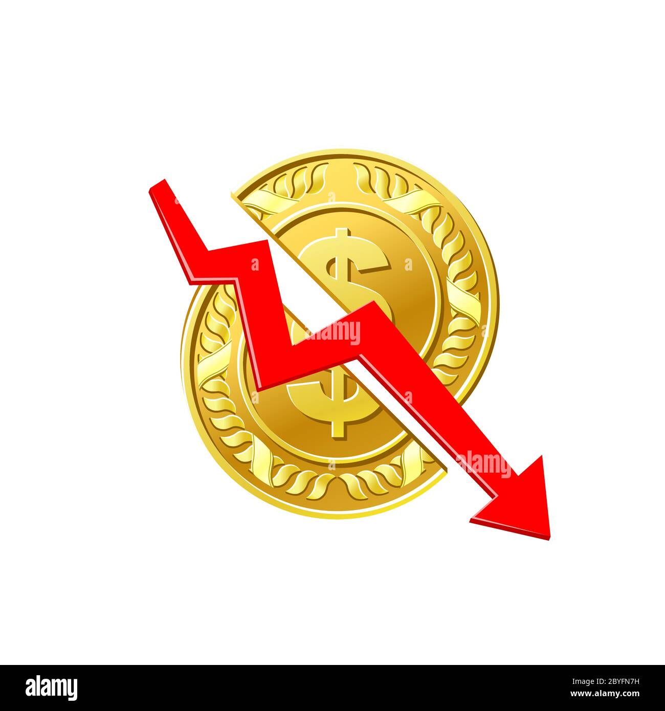Business finance crisis concept. Bankruptcy vector illustration ...