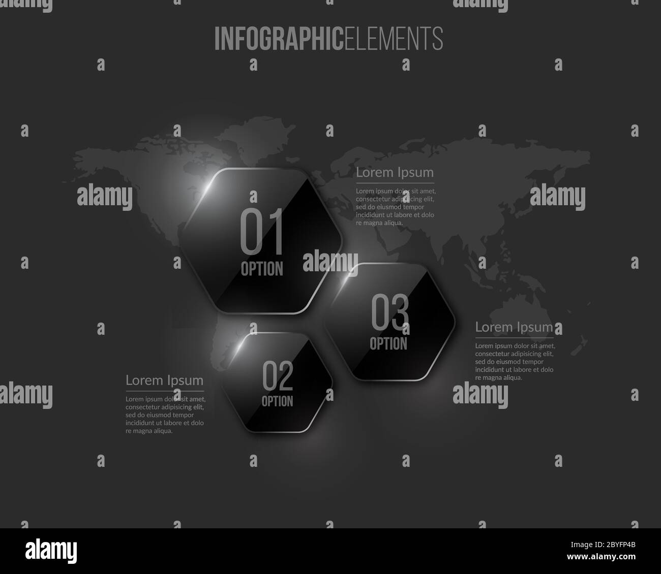 Glass infographic elements. Template for diagram, graph, present Stock ...