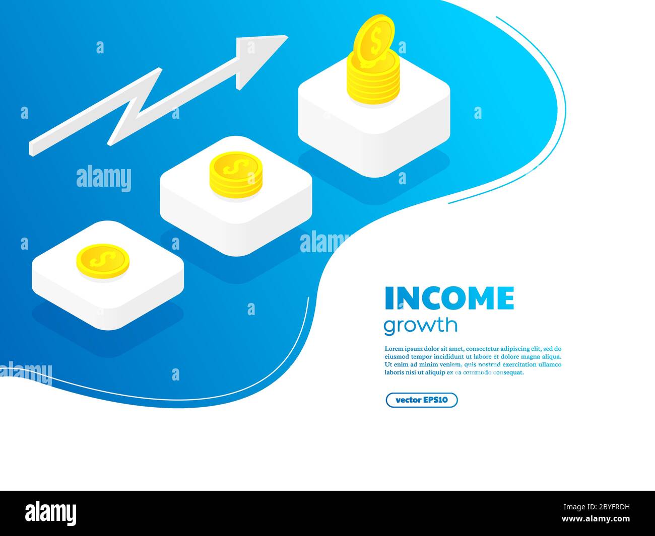 Money stack growth chart Stock Vector Images - Alamy