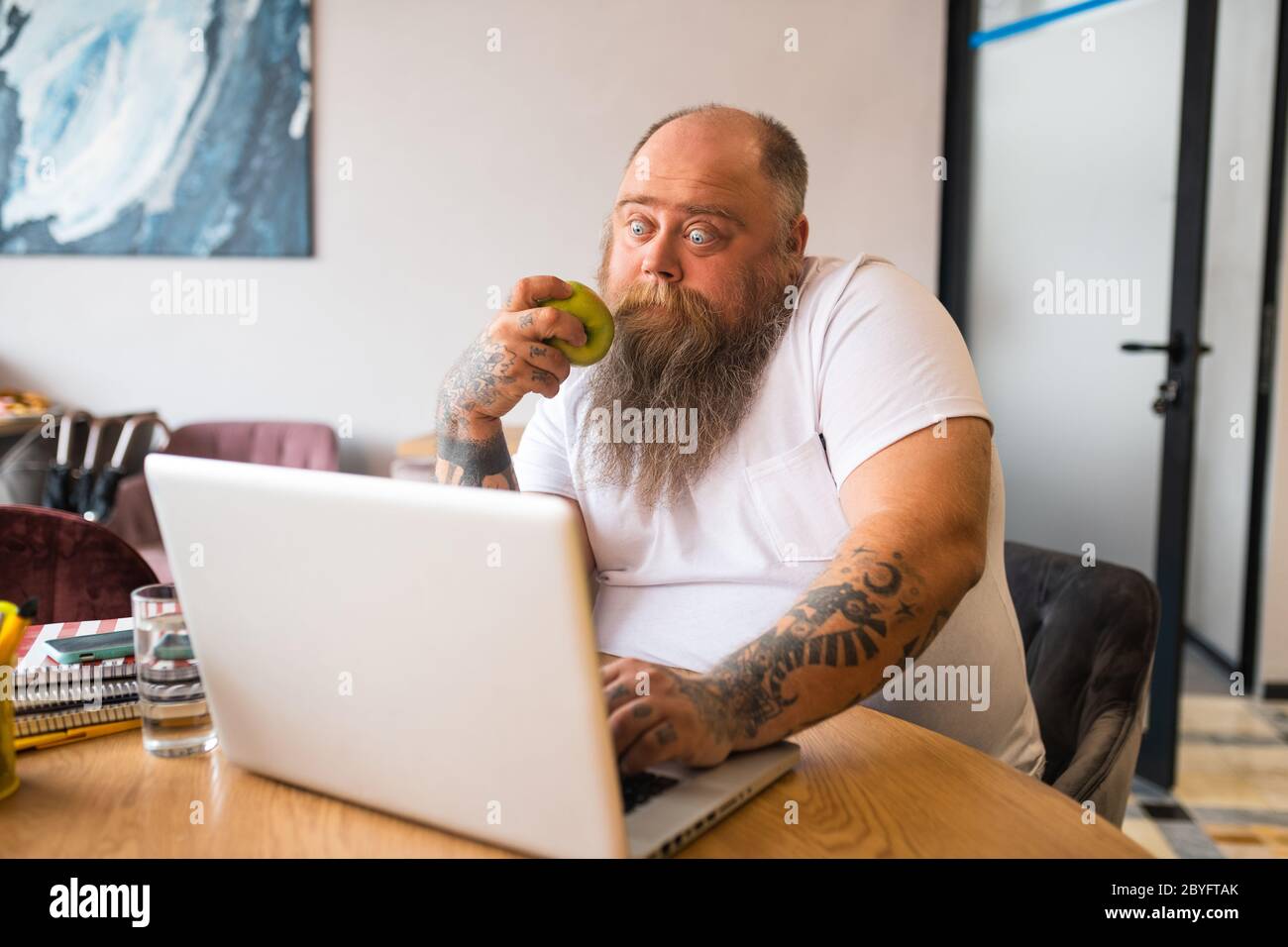 Fat Bald With Beard