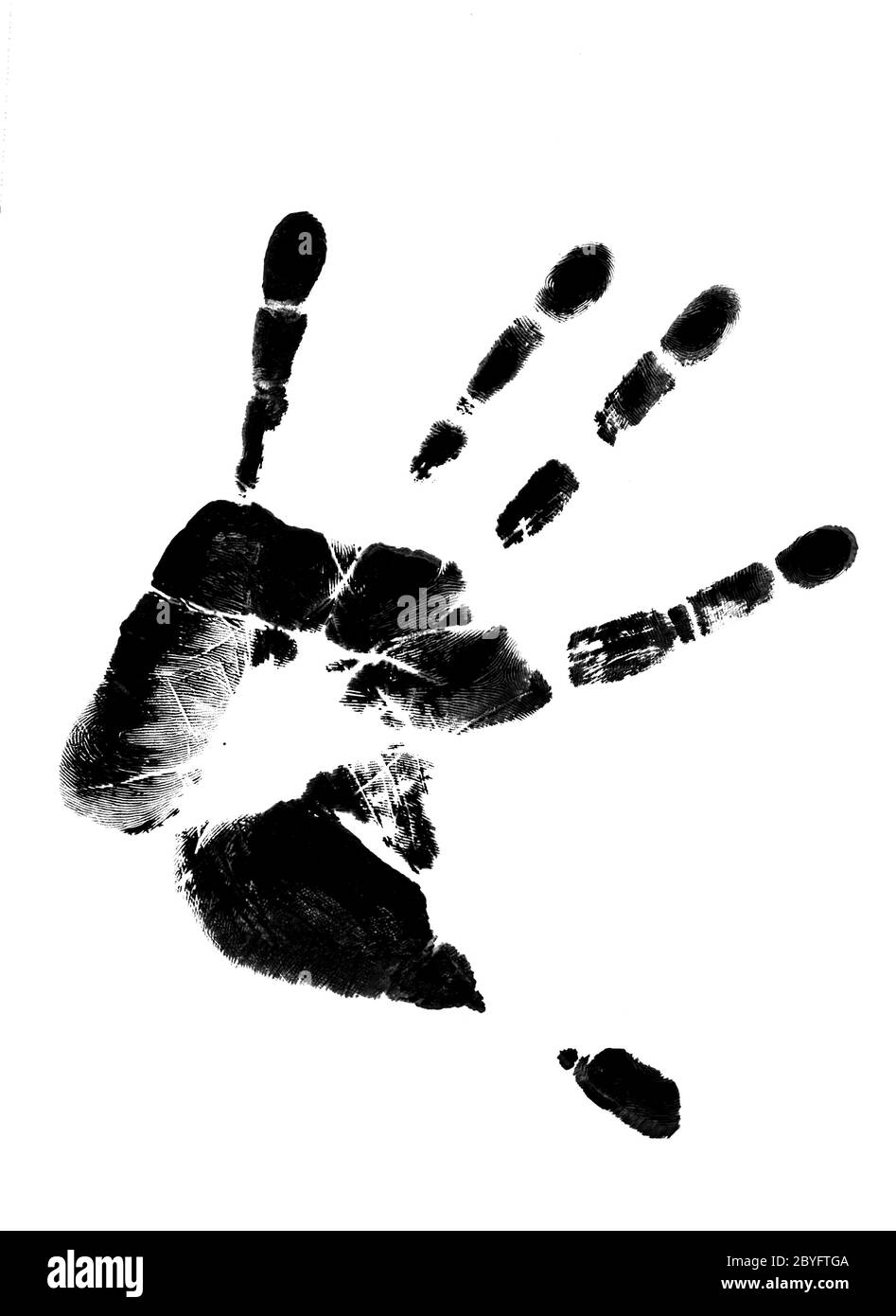 Handprint and signature Cut Out Stock Images & Pictures - Alamy