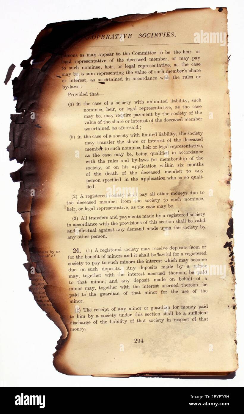 Burnt documents hi-res stock photography and images - Alamy