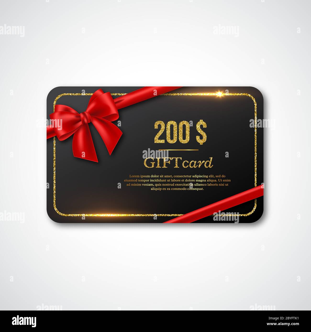 Gift card design Stock Vector Image & Art - Alamy
