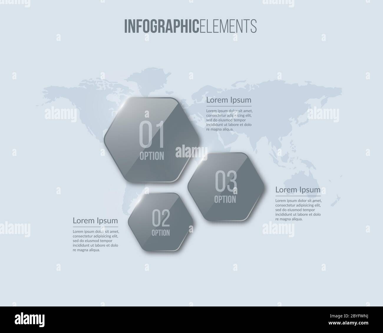 Glass infographic elements. Template for diagram, graph, present Stock ...