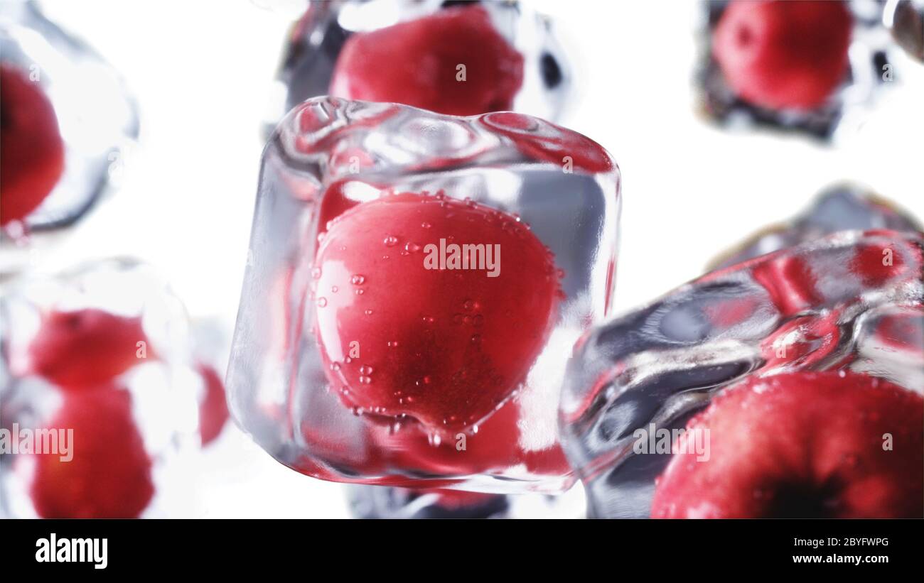 Green apple ice cubes isolated hi-res stock photography and images - Alamy