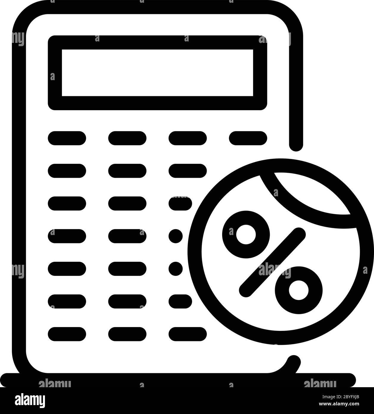Calculator math coins Stock Vector Images - Alamy