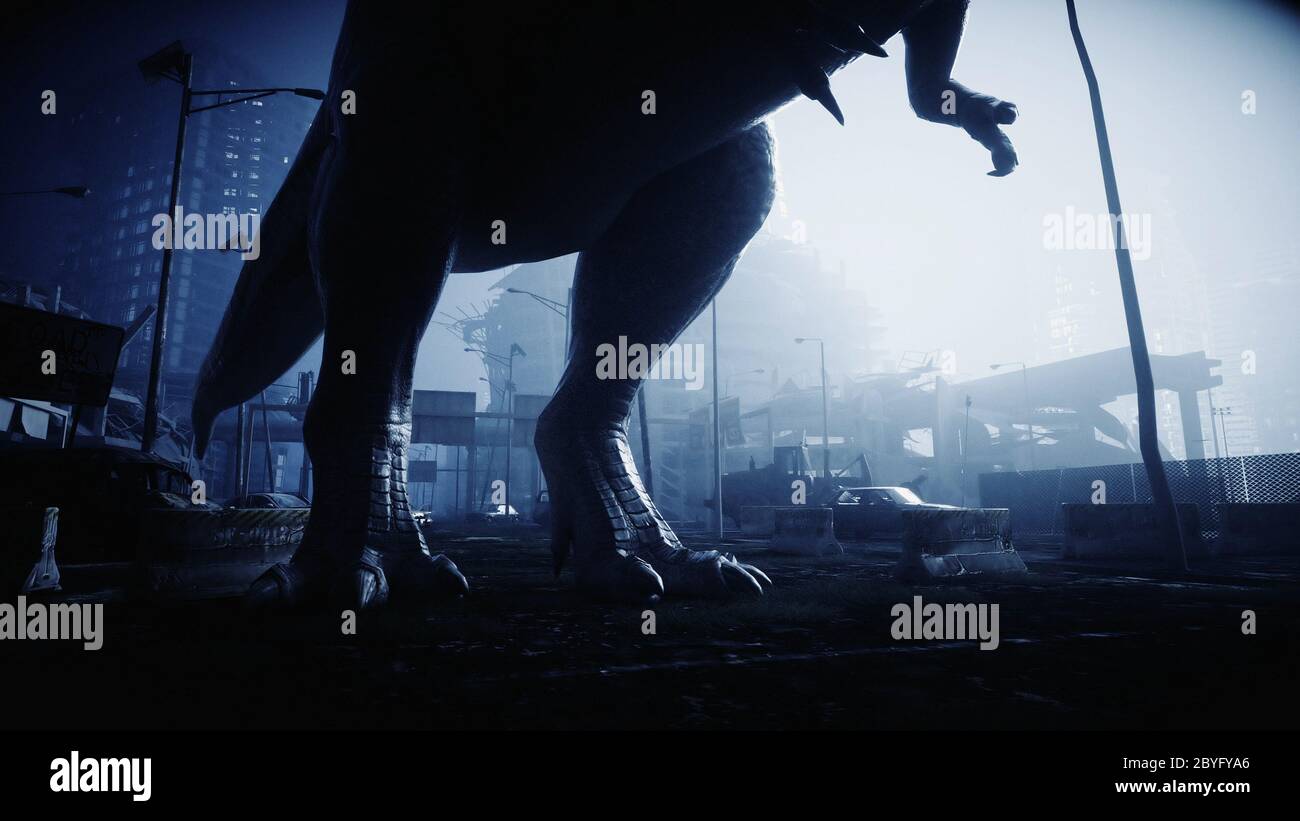 Post apocalyptic city night hi-res stock photography and images - Alamy