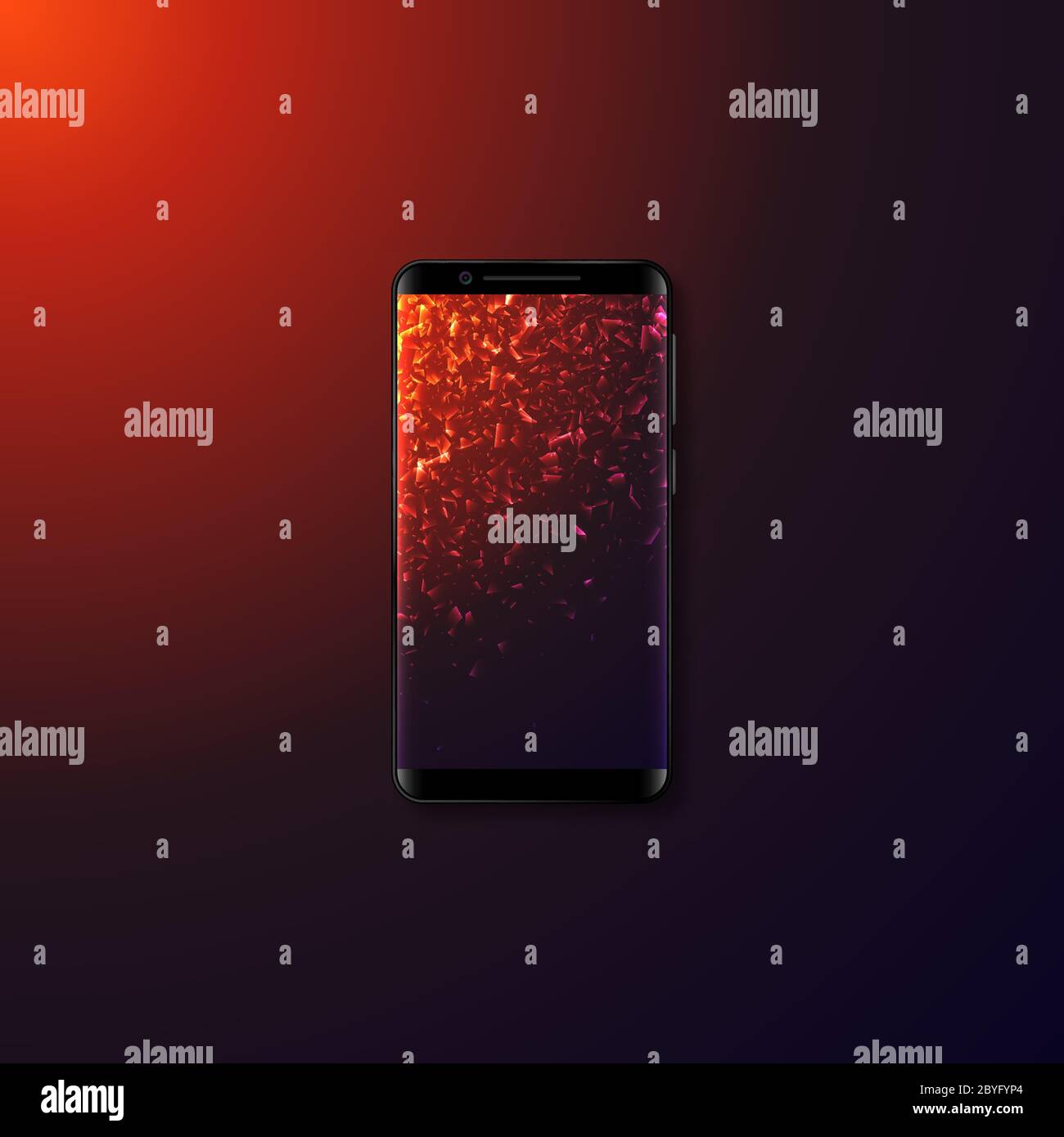 Realistic 3d mobile smartphone Stock Vector Image & Art - Alamy