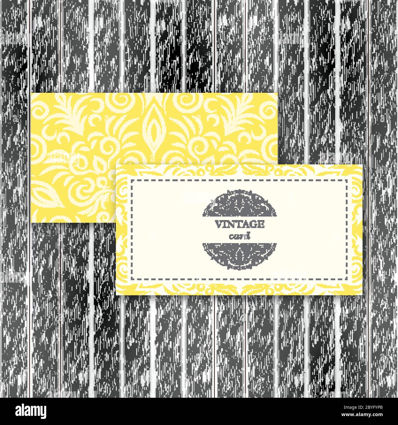 Two white invitation cards Stock Vector Images - Alamy