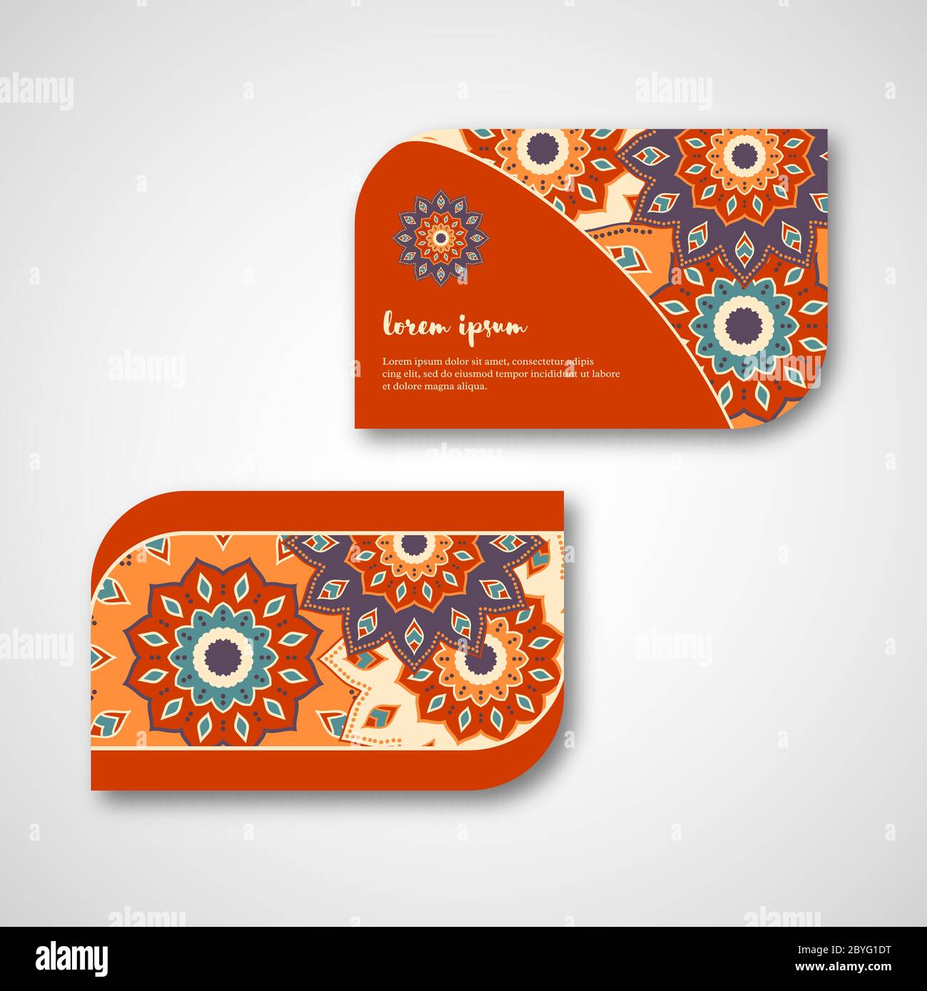 Set of ornamental hand drawn mandala cards Stock Vector Image & Art - Alamy