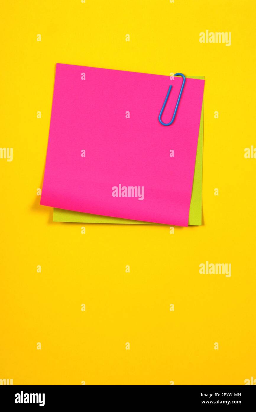 Colour note paper Stock Photo - Alamy