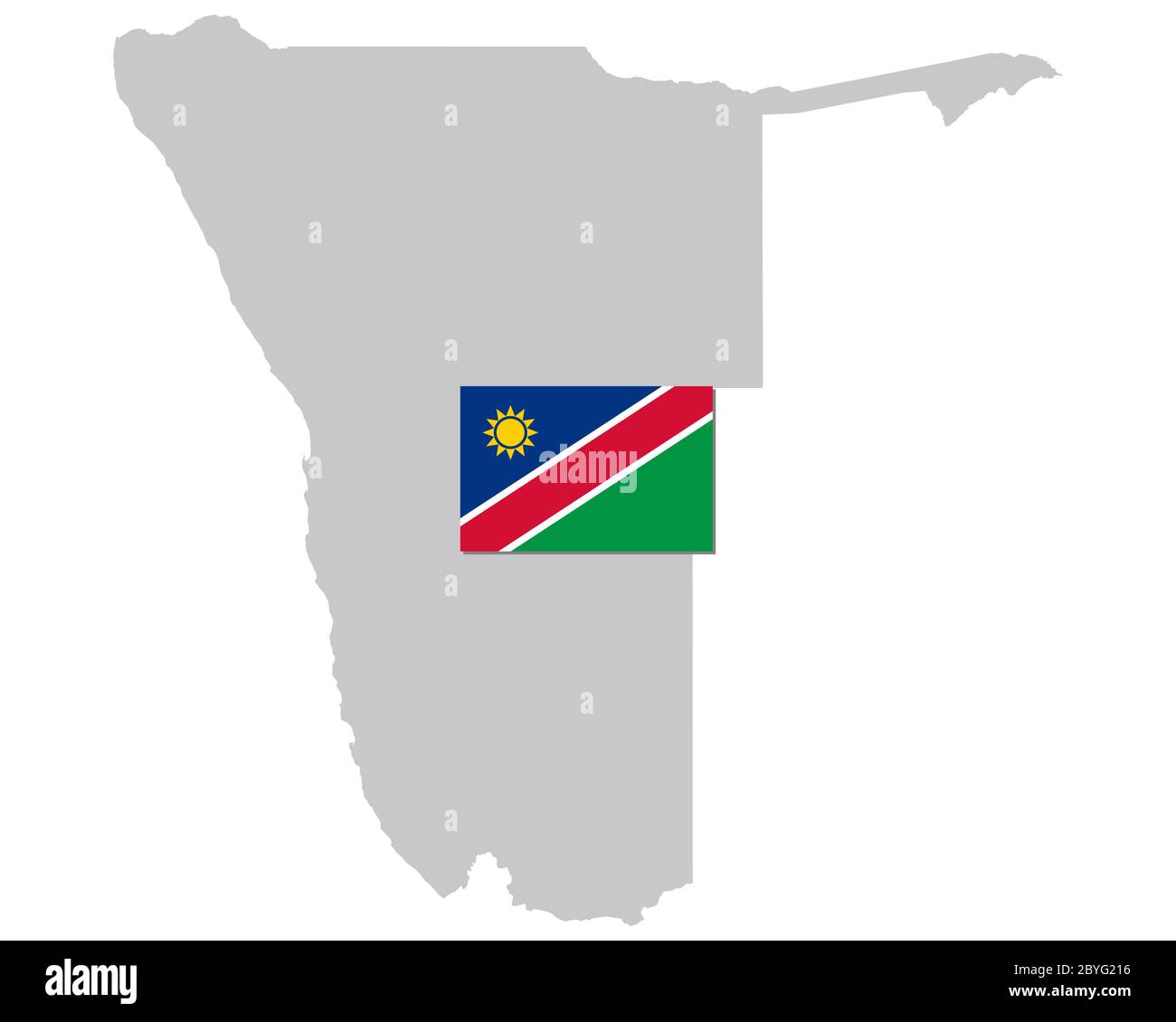 Flag and map of Namibia Stock Photo - Alamy