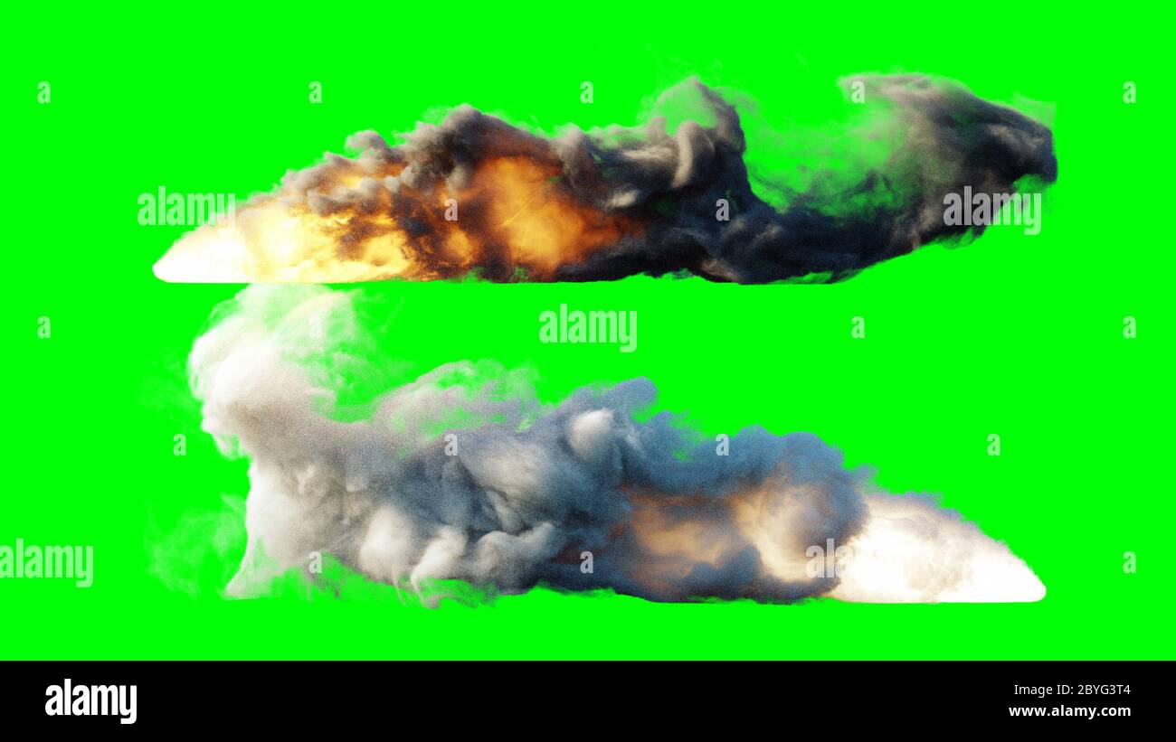 launch rocket isolate. Green screen. 3d rendering Stock Photo - Alamy