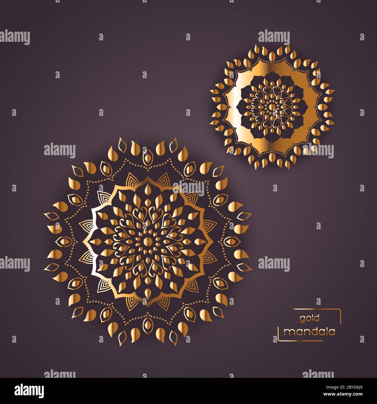 Luxury mandala beautiful vintage Stock Vector Images - Alamy