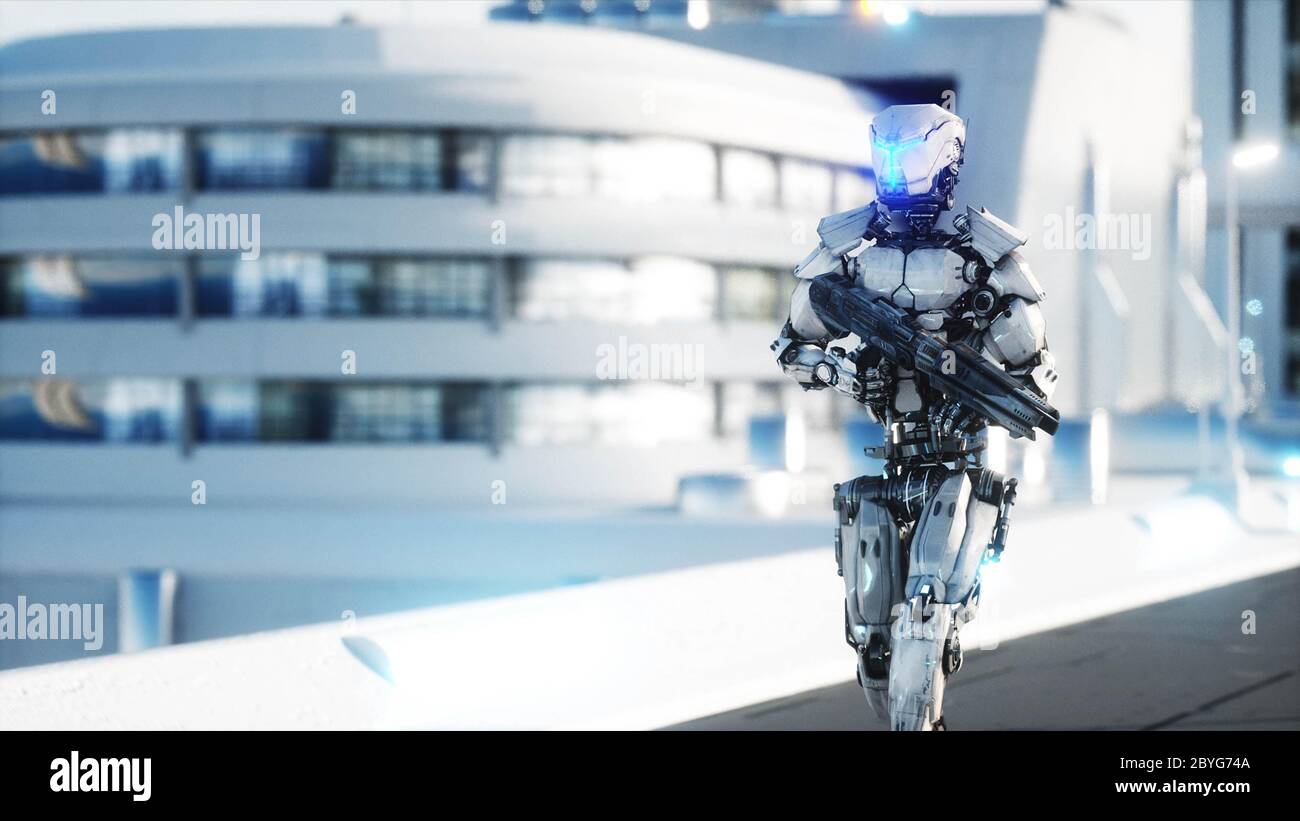 Futuristic Military Robot