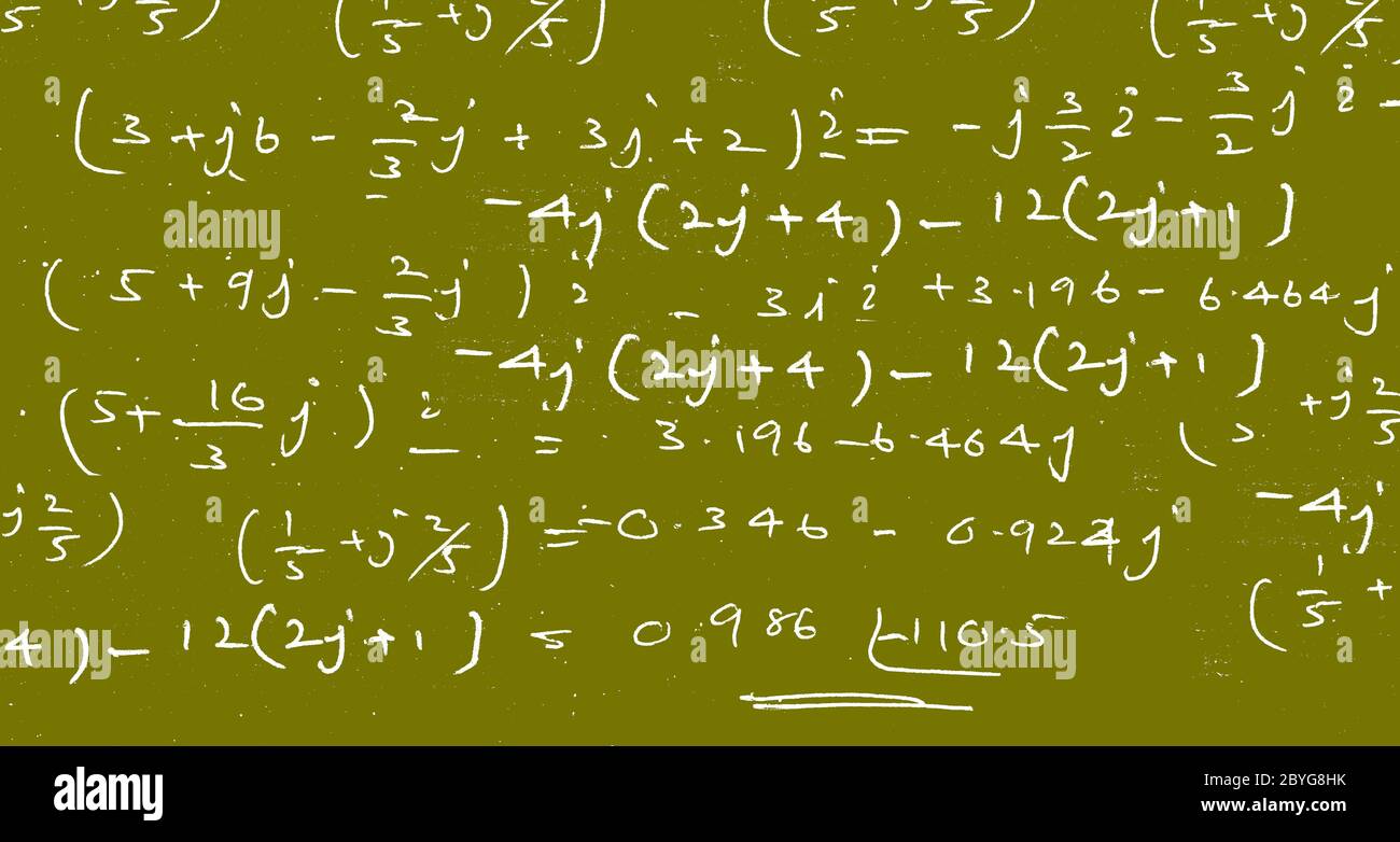 Mathematical Engineering Background Stock Photo - Alamy
