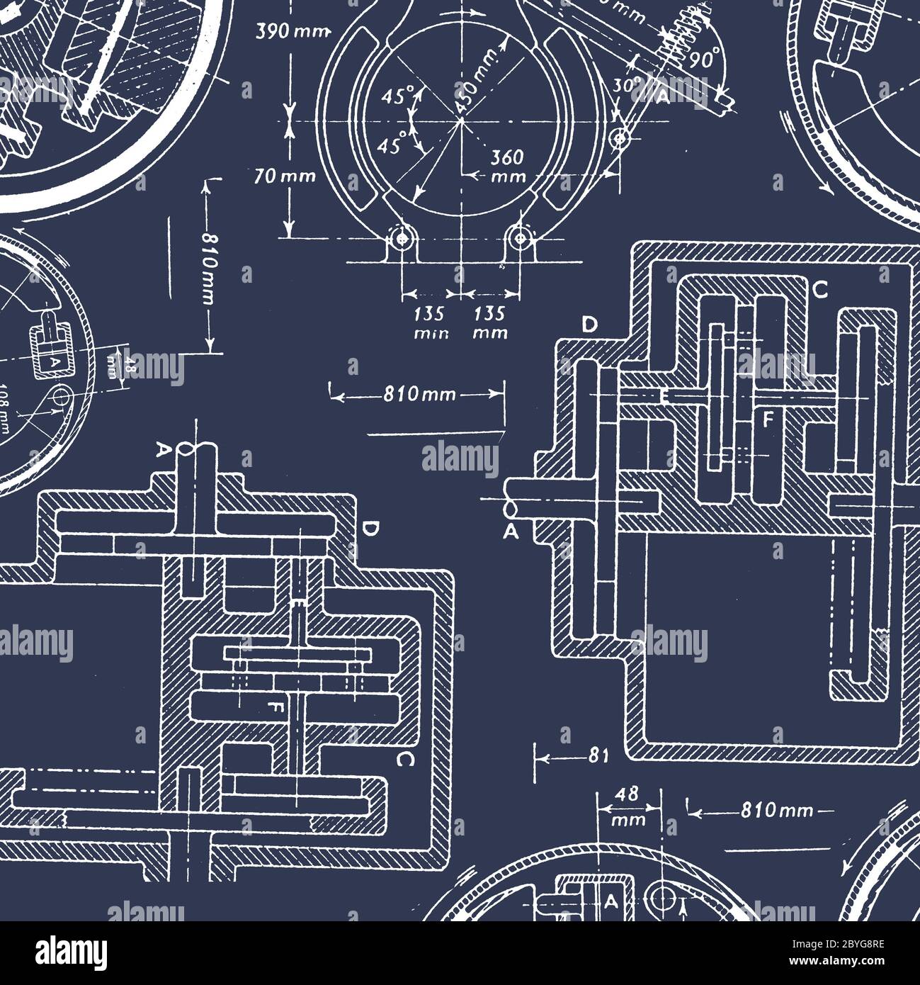Mathematical Engineering Background Stock Photo - Alamy