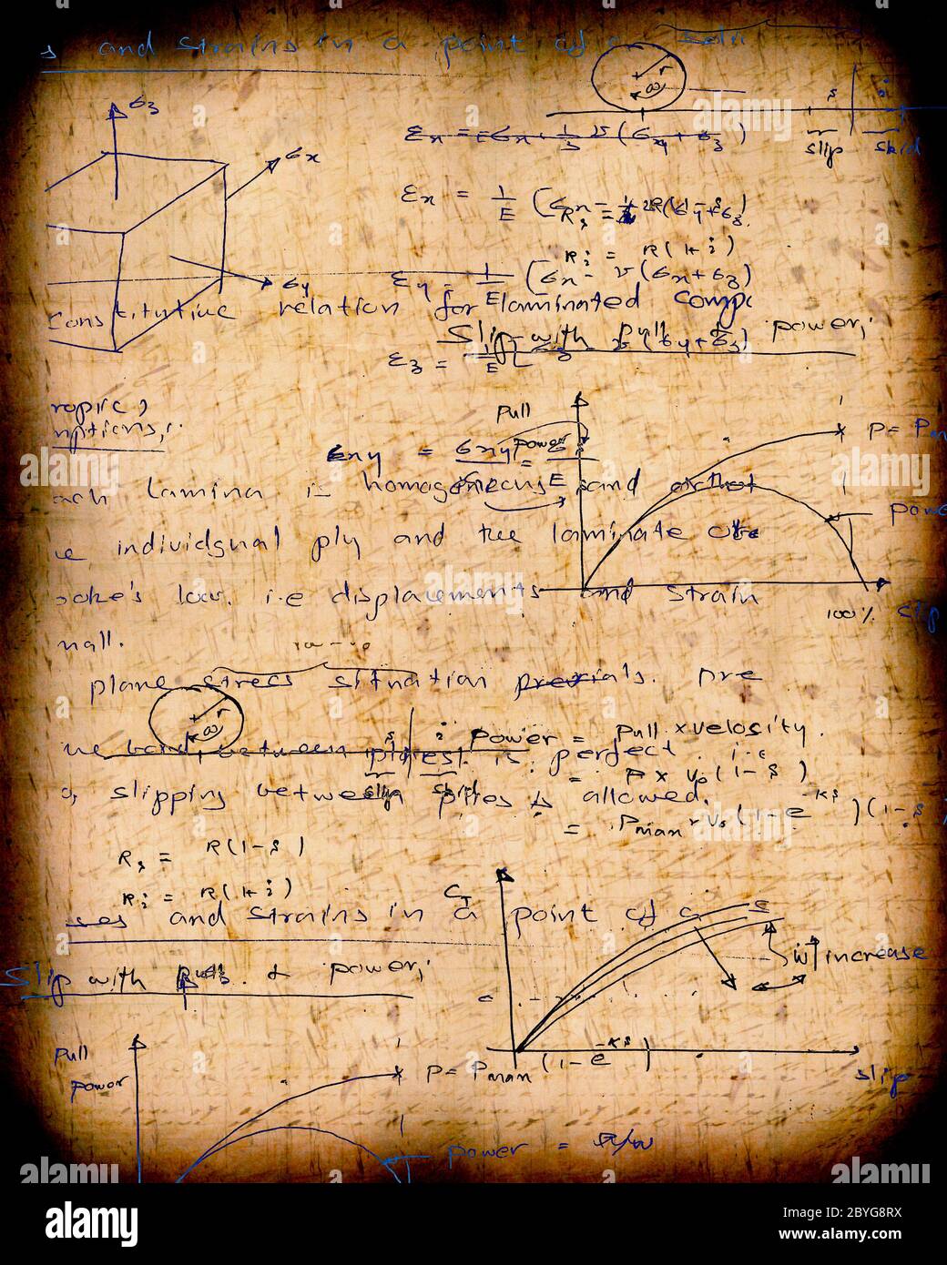 Mathematical Engineering Background Stock Photo - Alamy