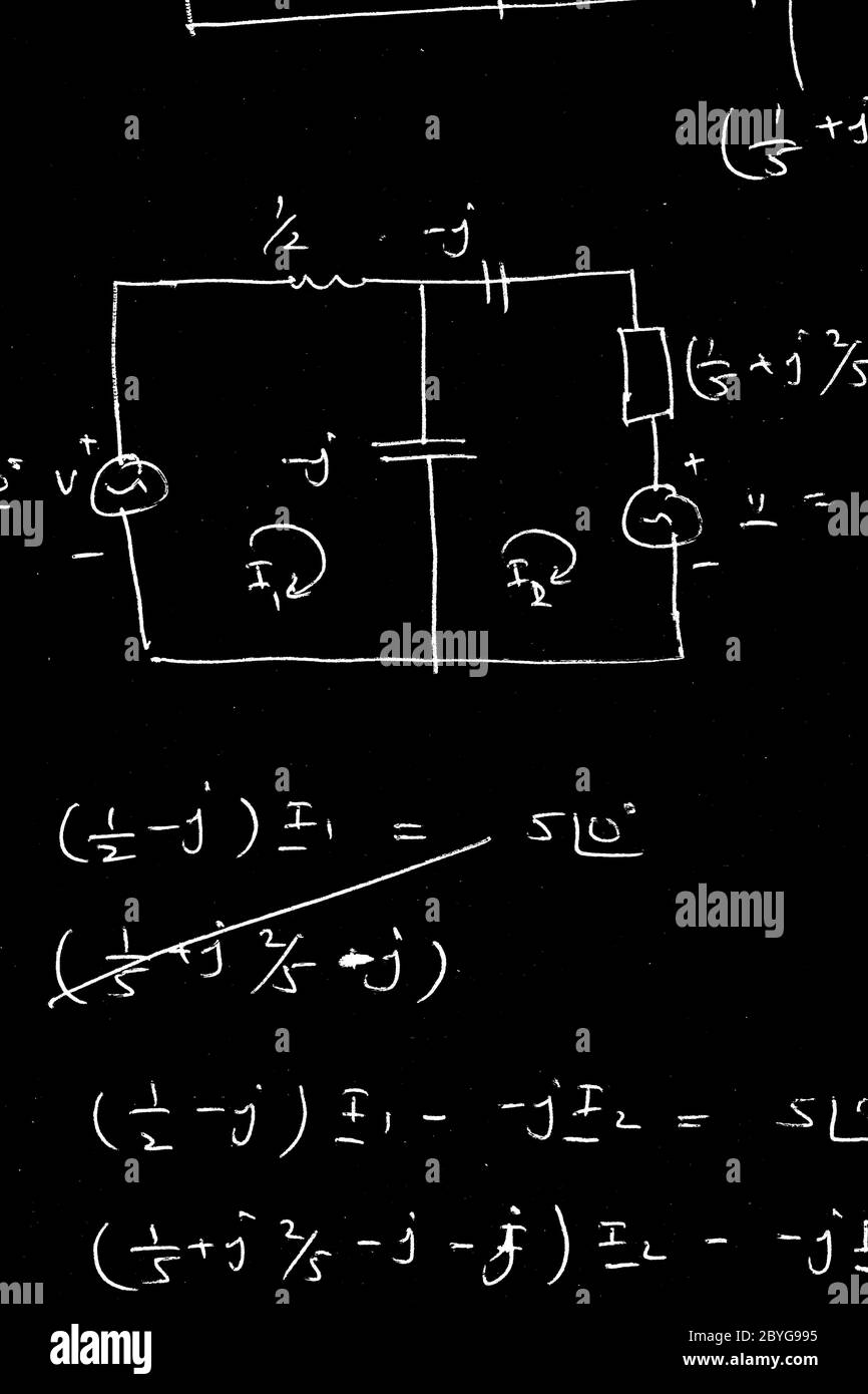 Mathematical Engineering Background Stock Photo - Alamy