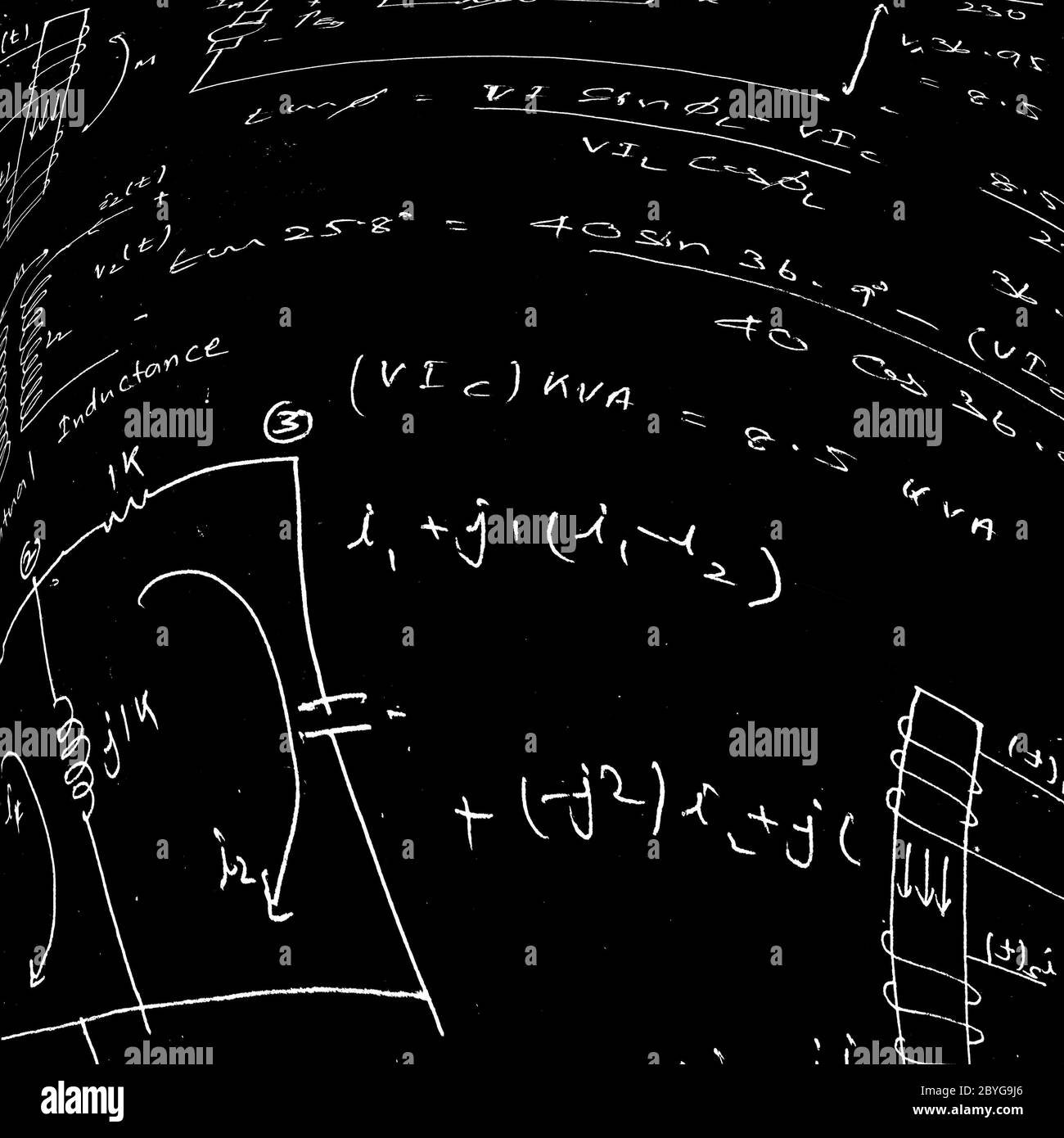 Mathematical Engineering Background Stock Photo - Alamy
