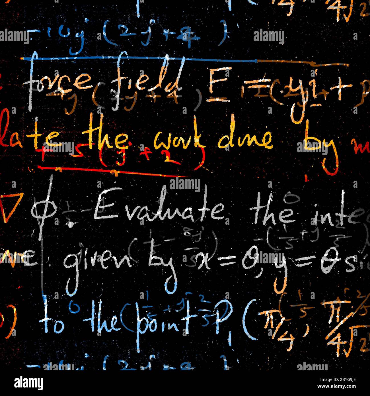 Mathematical Engineering Background Stock Photo - Alamy