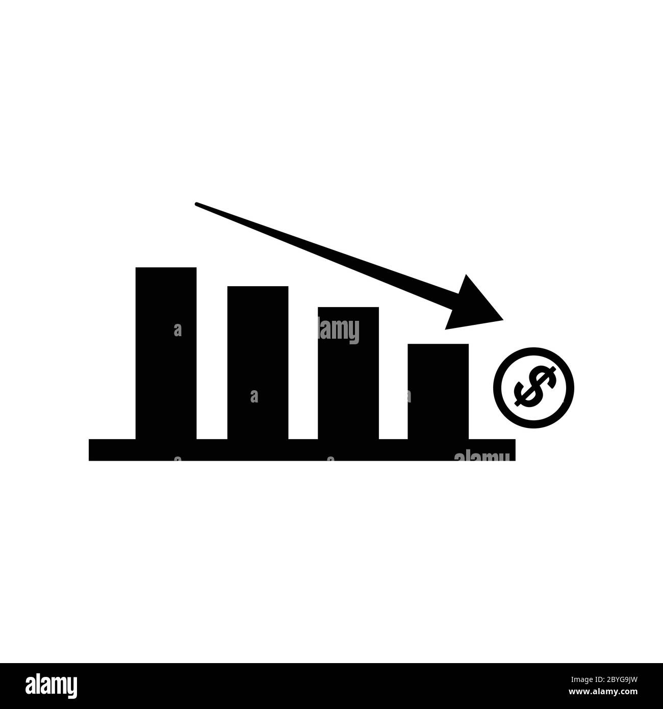 Fall economic symbol. Design vector illustration Stock Vector Image ...