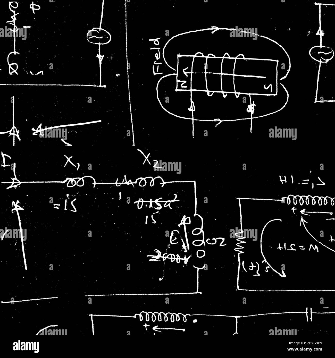 Mathematical Engineering Background Stock Photo - Alamy