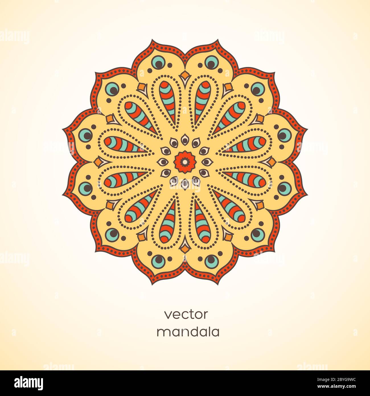 Hand drawn lotus mandala hi-res stock photography and images - Alamy