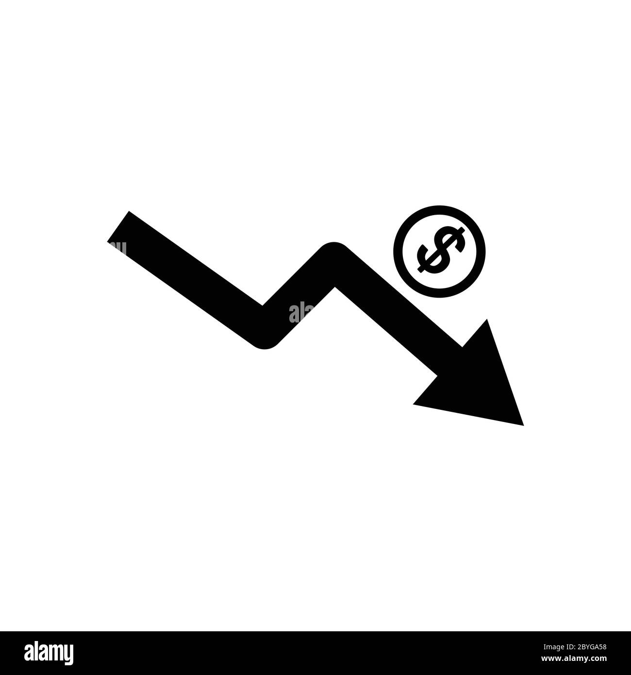 Fall economic symbol. Design vector illustration Stock Vector Image ...