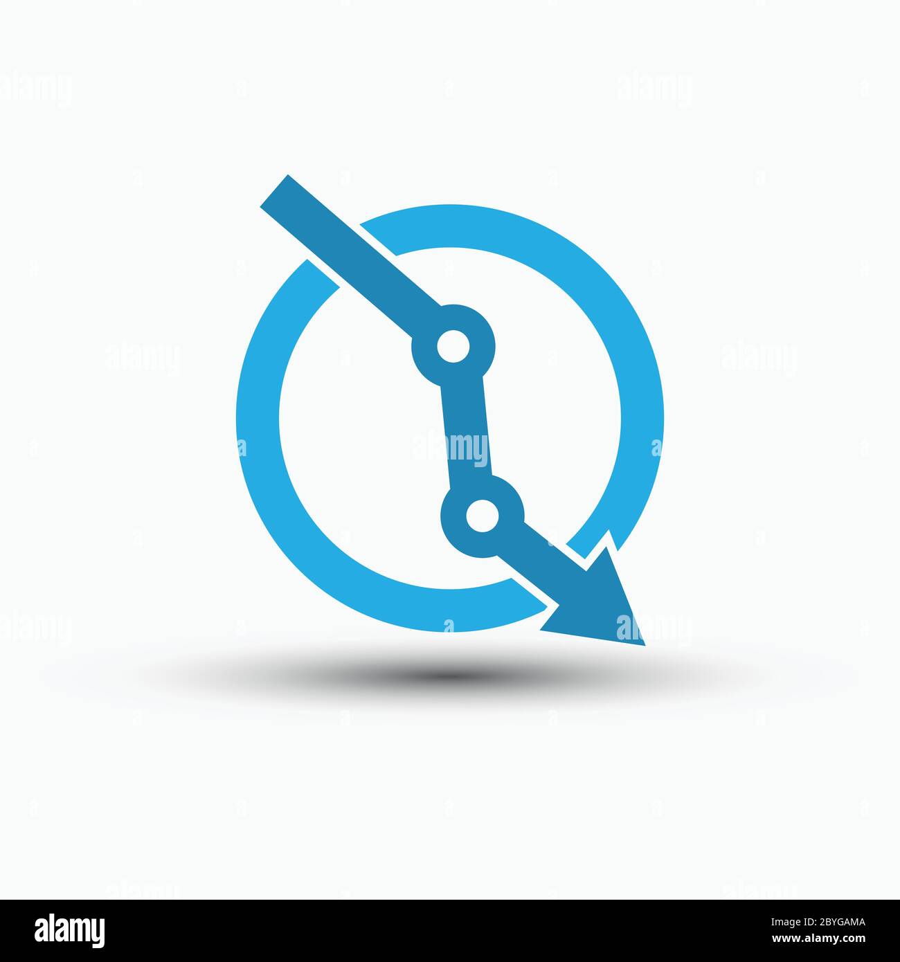 Fall economic logo symbol. Design vector illustration Stock Vector ...