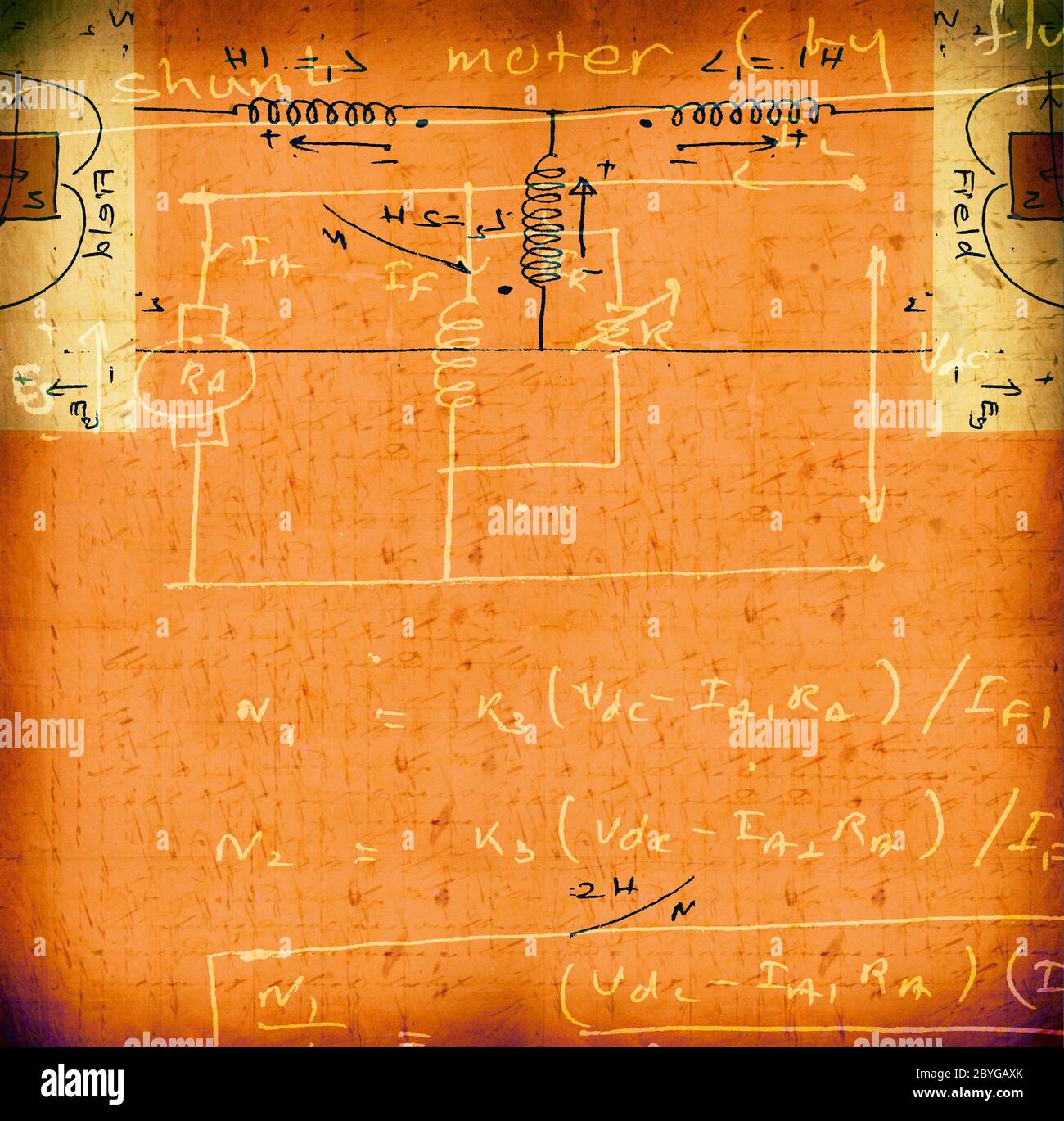 Mathematical Engineering Background Stock Photo - Alamy