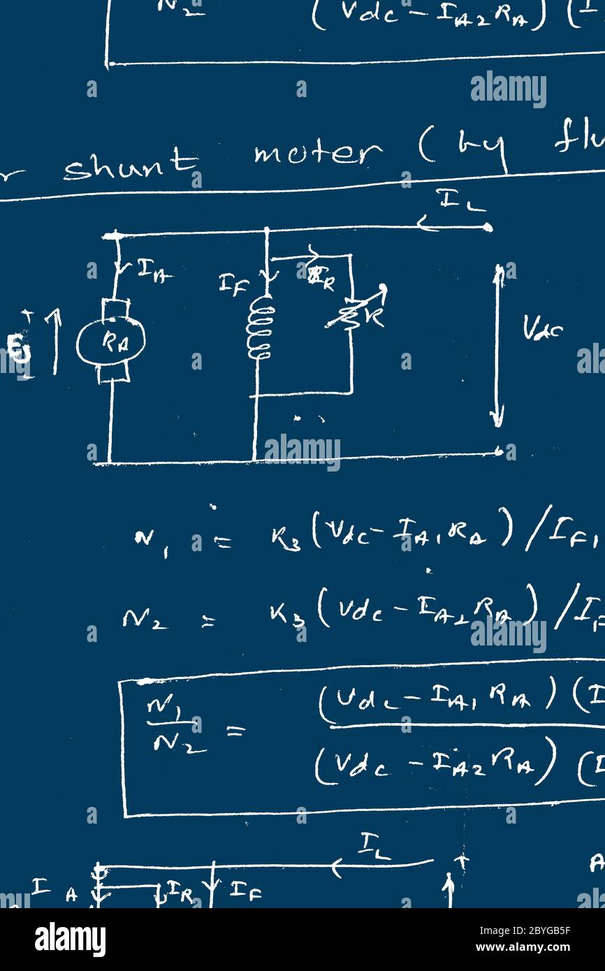 Mathematical Engineering Background Stock Photo - Alamy