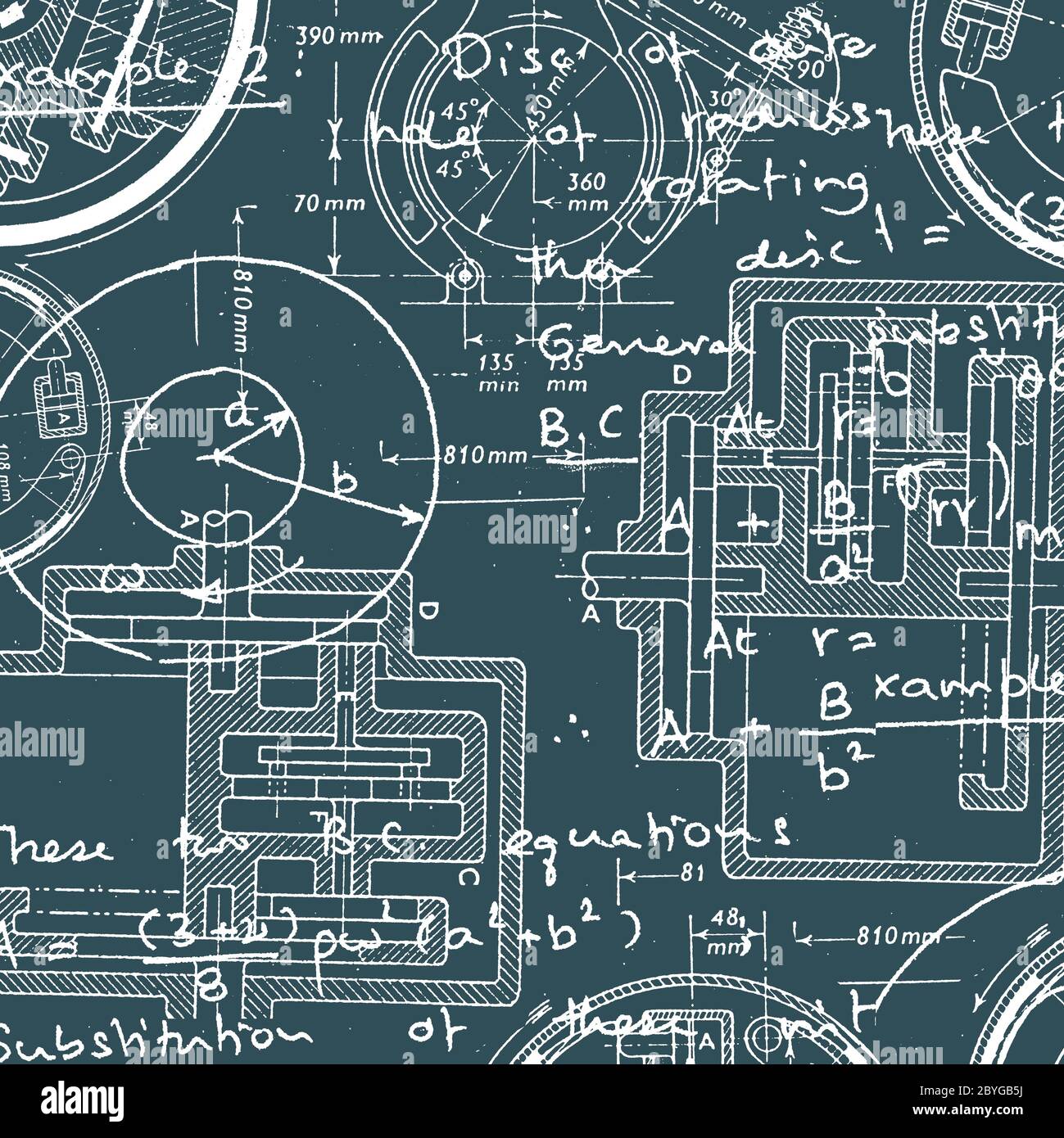 Mathematical Engineering Background Stock Photo - Alamy