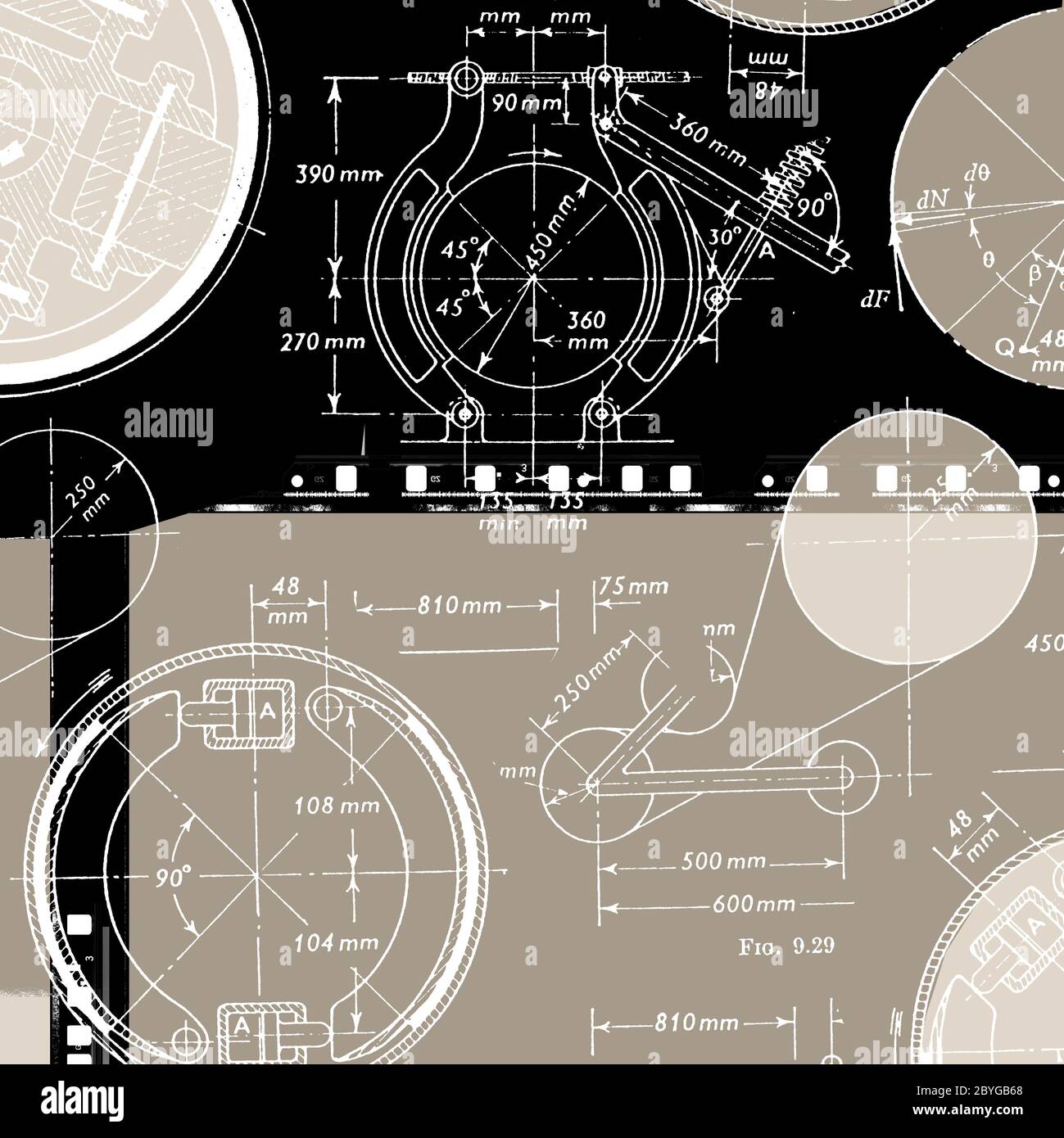 Mathematical Engineering Background Stock Photo - Alamy