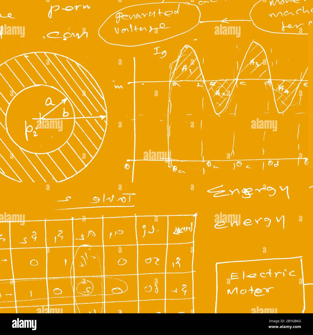 Mathematical Engineering Background Stock Photo - Alamy
