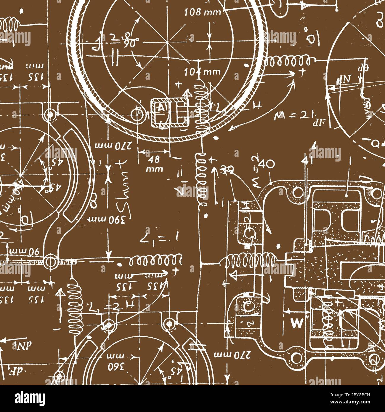 Mathematical Engineering Background Stock Photo - Alamy
