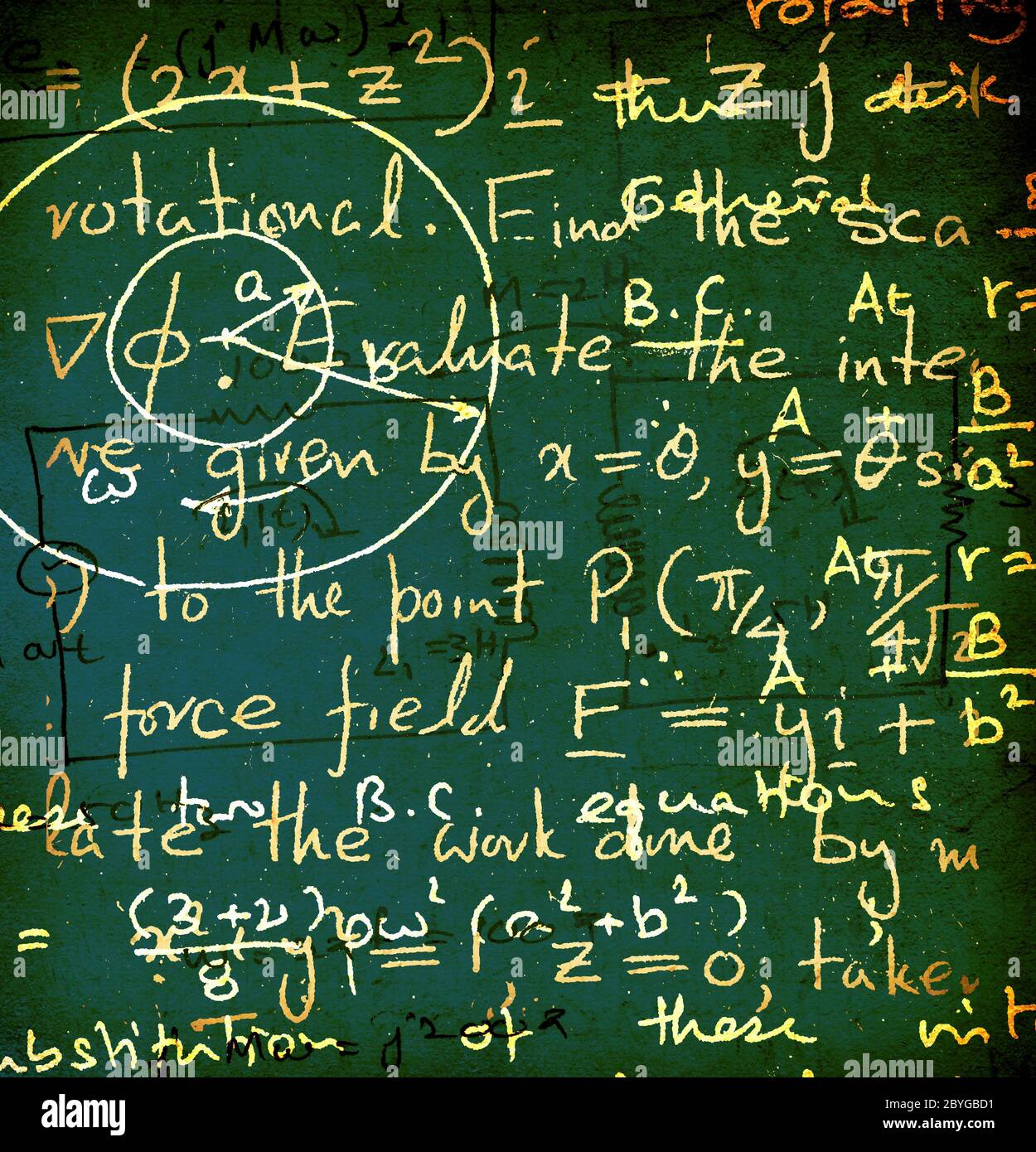 Mathematical Engineering Background Stock Photo - Alamy