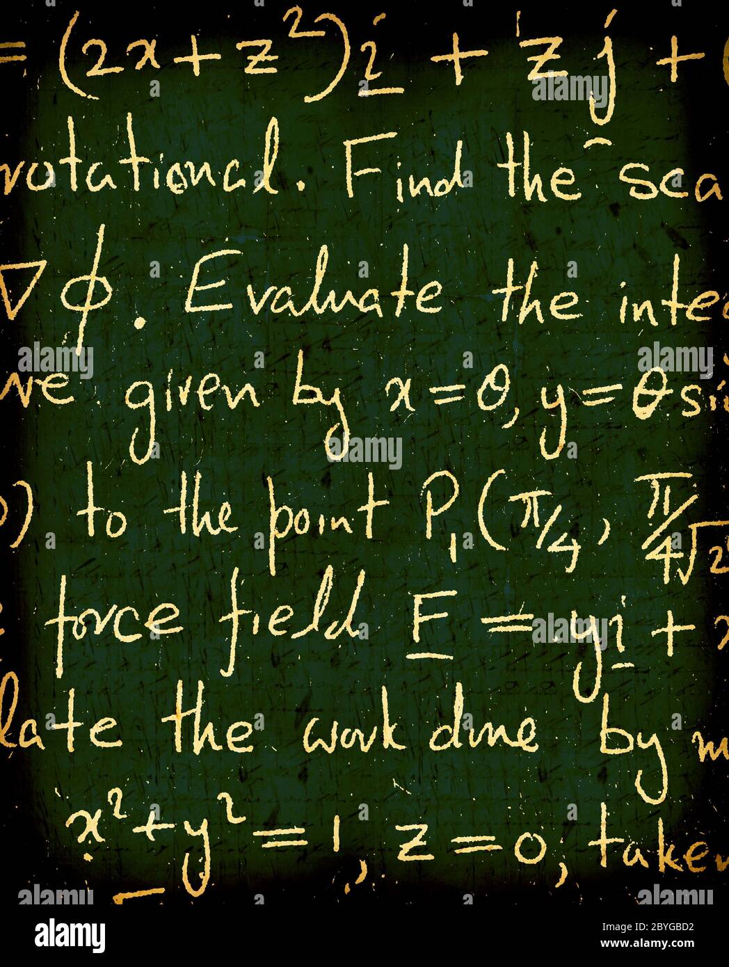 Mathematical Engineering Background Stock Photo - Alamy