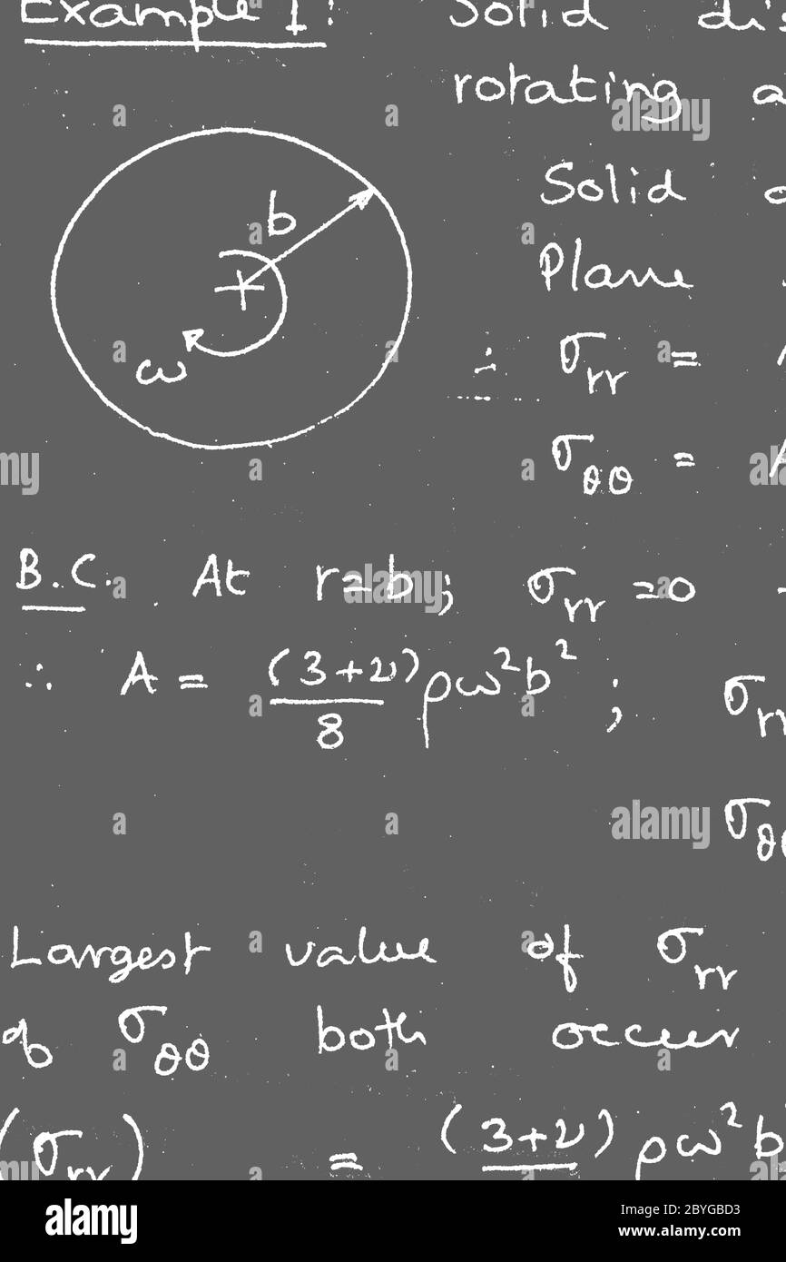 Mathematical Engineering Background Stock Photo - Alamy