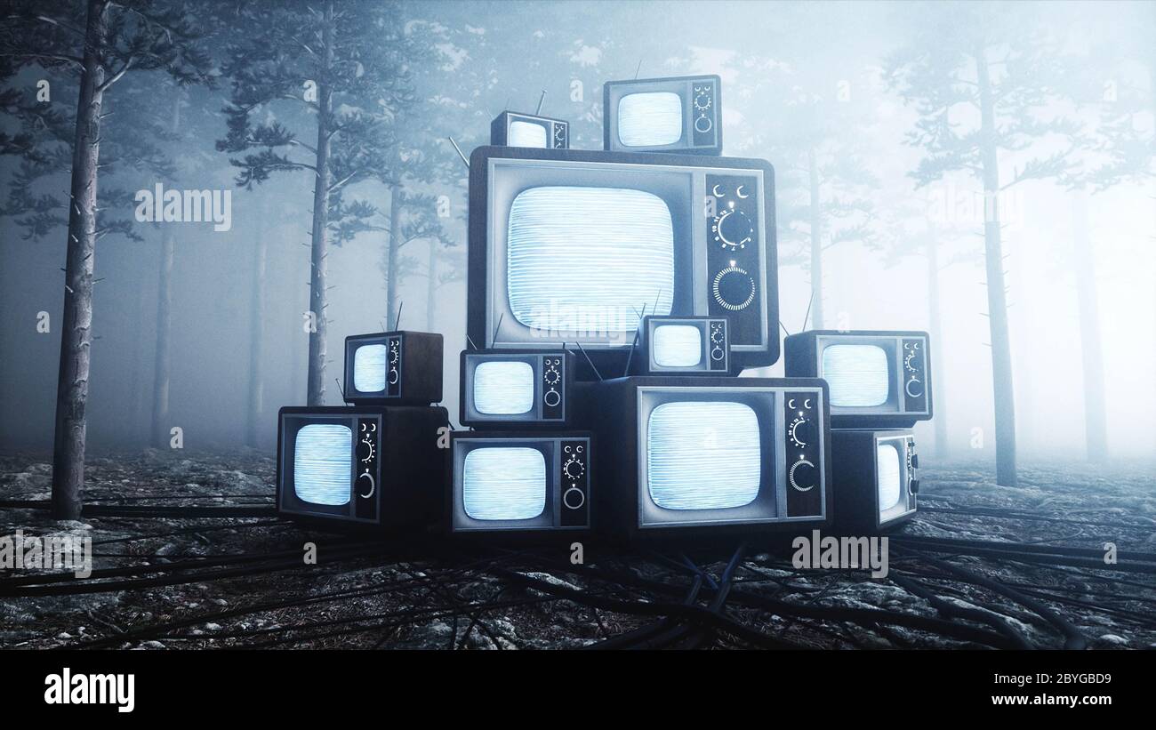 Horror tv screen hi-res stock photography and images - Alamy