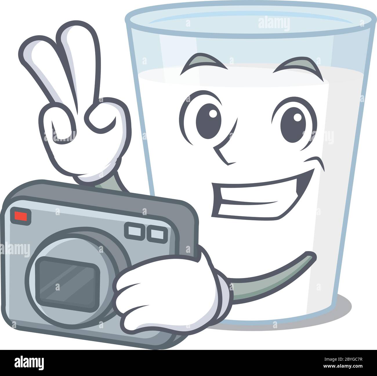 Cow with camera Stock Vector Images - Alamy