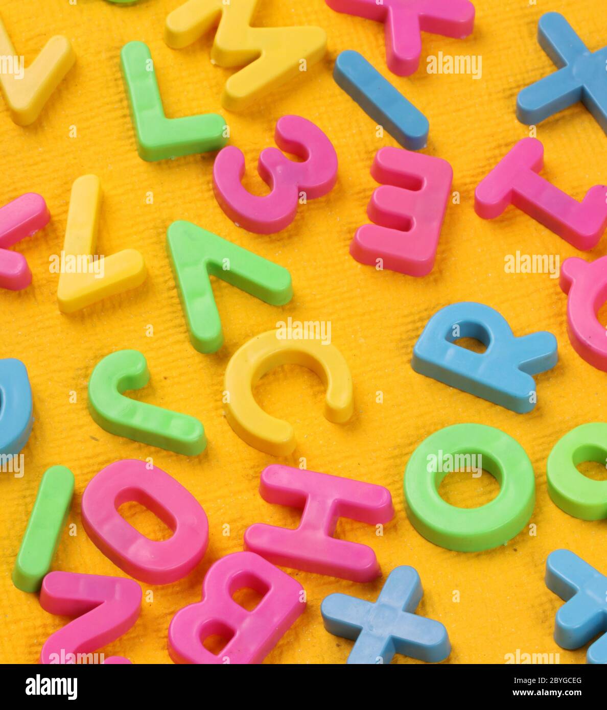 Alphabet and numbers Stock Photo - Alamy