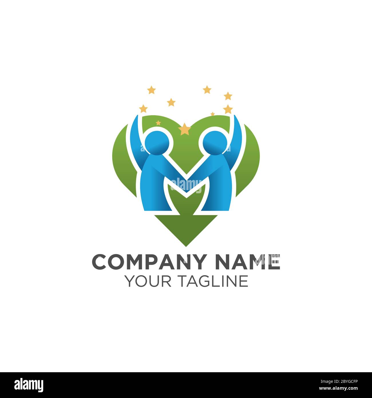 Human character vector logo concept illustration. Abstract man figure ...