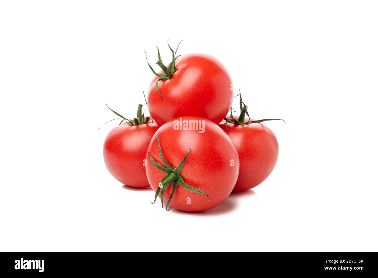 Fresh ripe tomatoes isolated on white background Stock Photo - Alamy