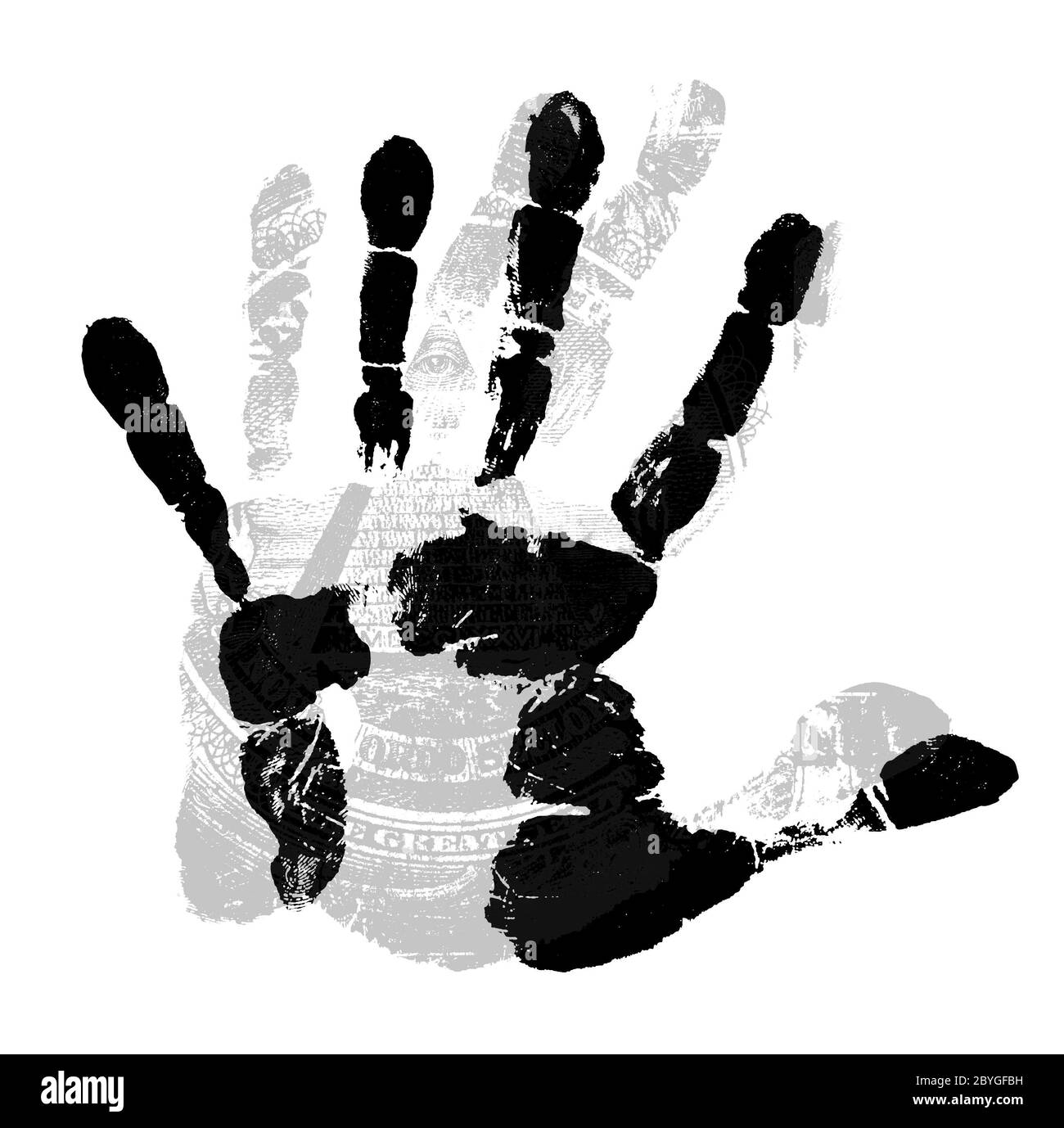 Handprint and signature Cut Out Stock Images & Pictures - Alamy