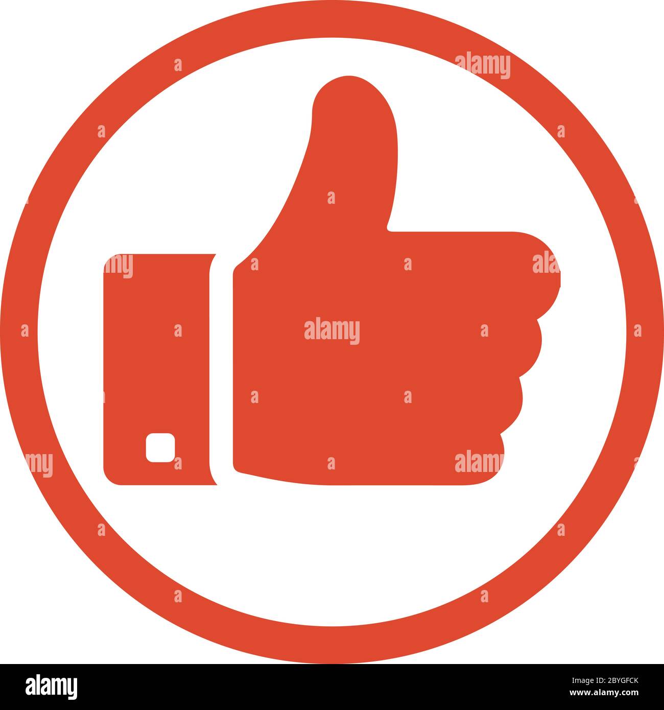 Thumbs up blue business Stock Vector Images - Alamy