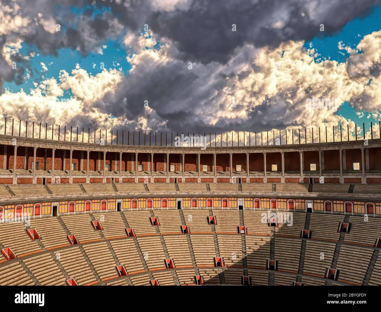 Inside The Roman Colosseum Render