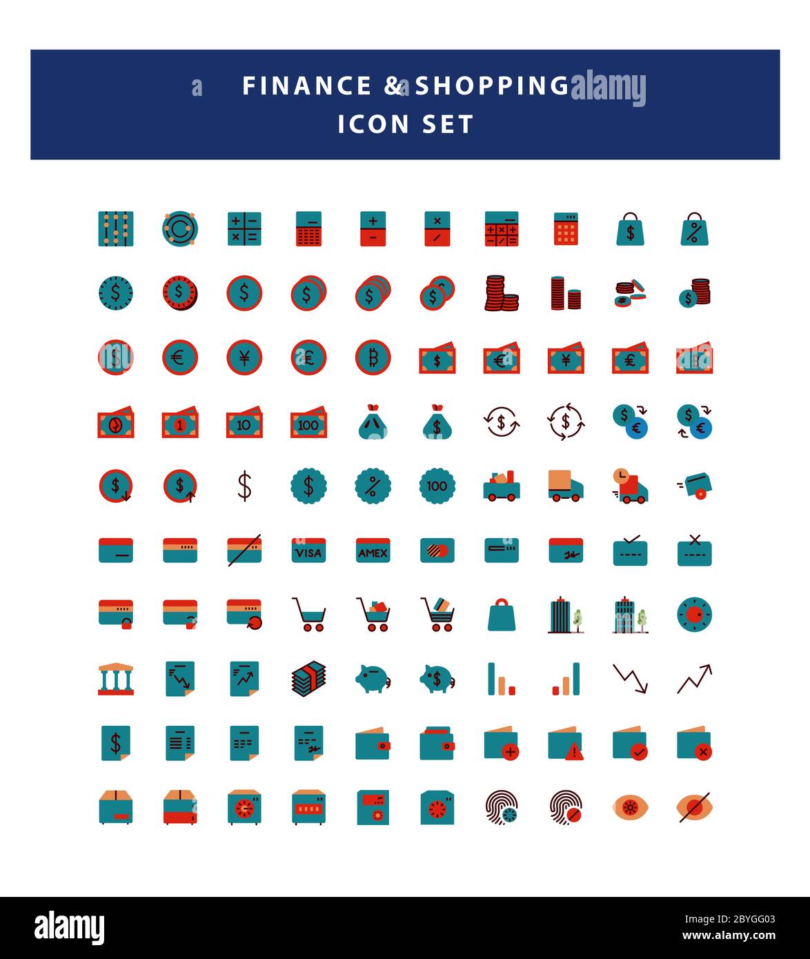 Set business finance graph Cut Out Stock Images & Pictures - Alamy